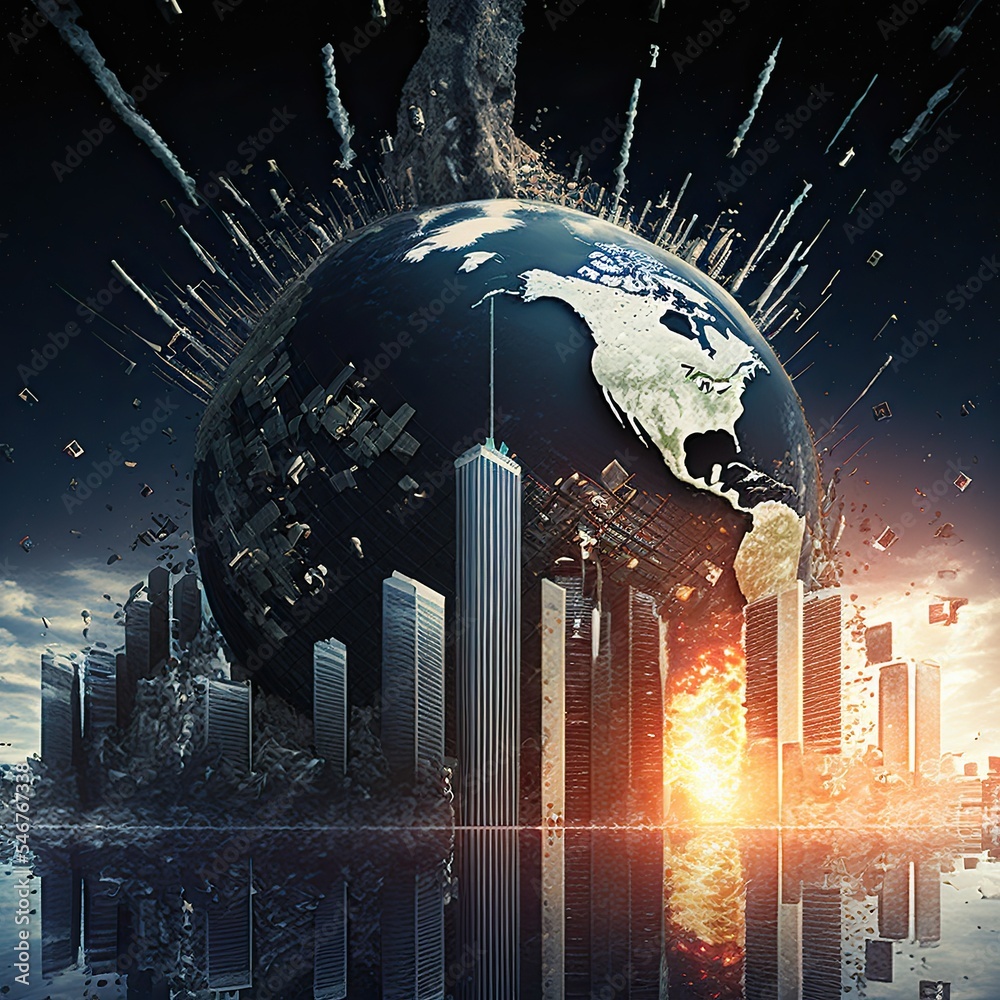 Global financial crisis stock market crash collapse of economy and wall ...