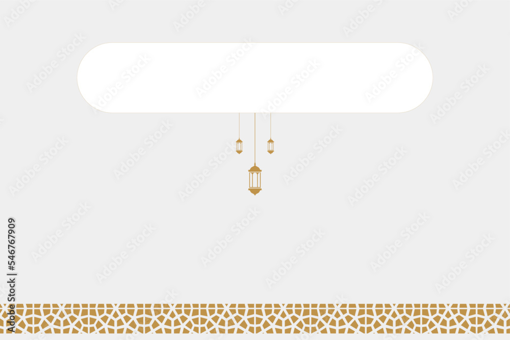 Arabic Islamic elegant white and golden luxury background with ...