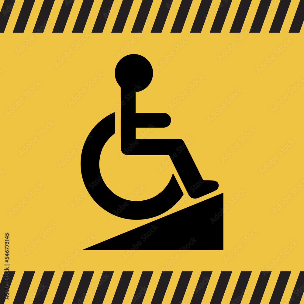 Logo rampe d'accès. Stock Vector | Adobe Stock