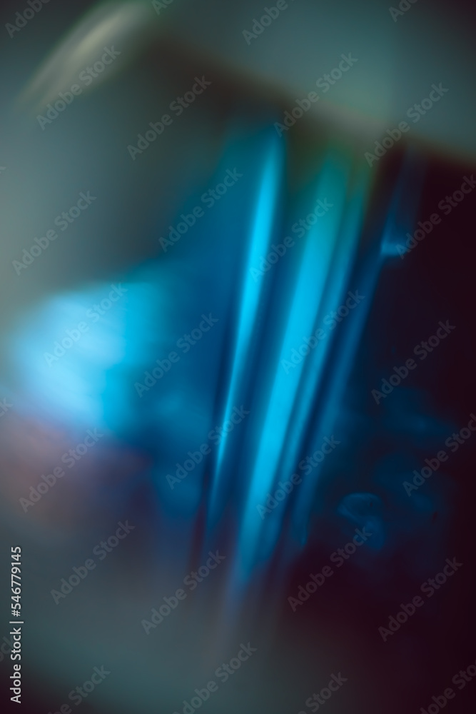 Cool blue colored light reflections inside a prism. Stock Photo | Adobe ...