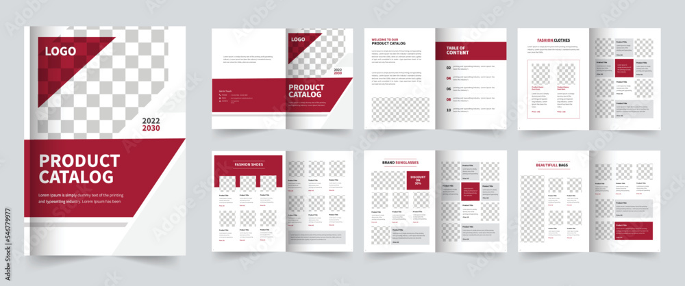 Fototapeta mapa świata dla dzieci Product catalog design layout or ...