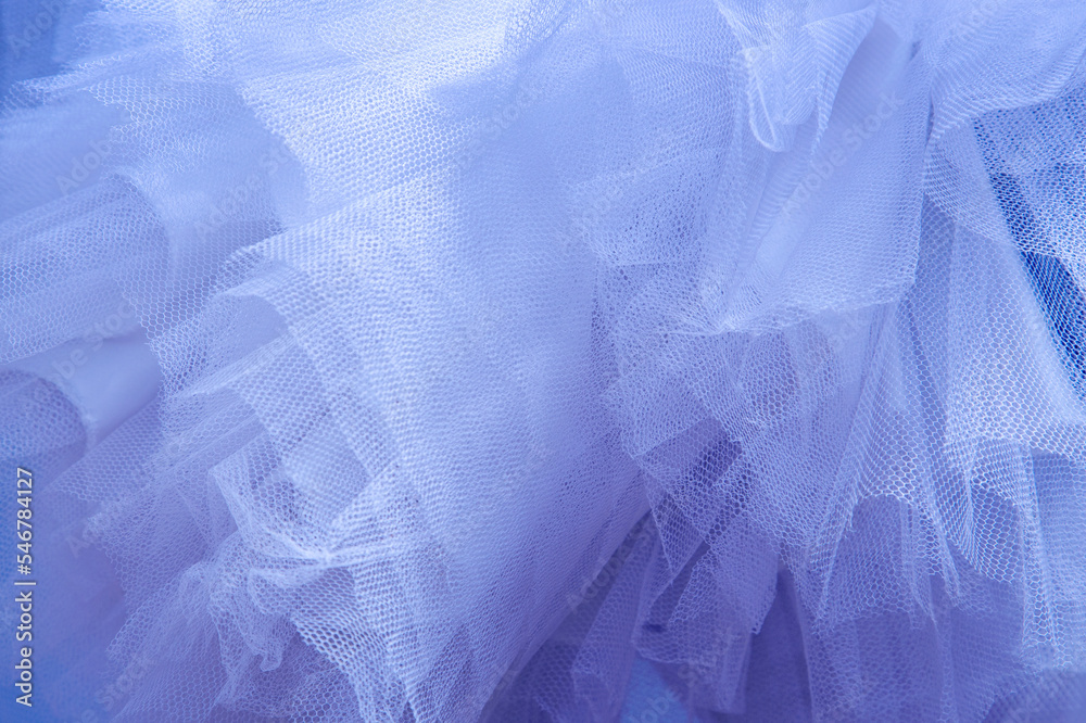 violet blue tulle fabrics Stock Photo | Adobe Stock