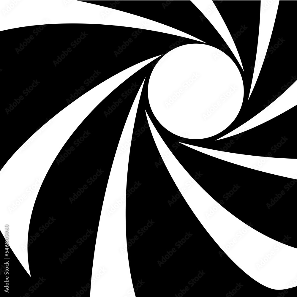 Abstract background inside of a gun barrel. Spiraled interior of a gun ...