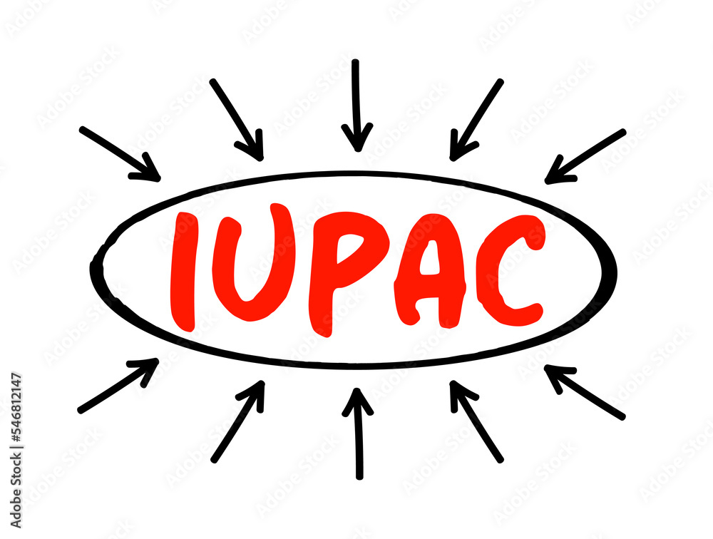 IUPAC - International Union of Pure and Applied Chemistry acronym text ...