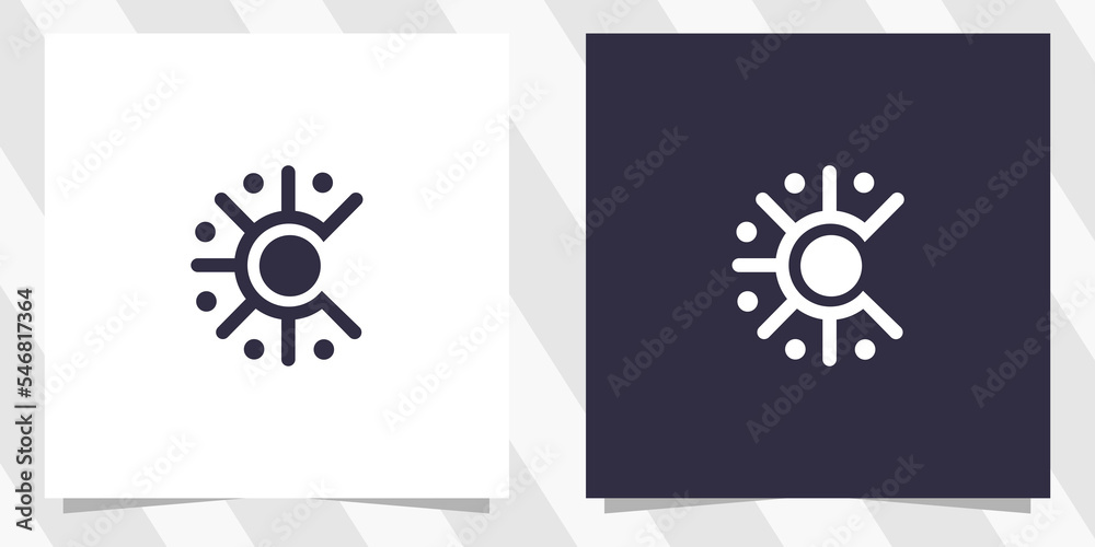 letter c logo with child logo design Stock Illustration | Adobe Stock