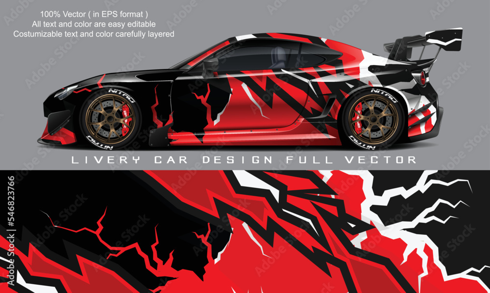 car livery graphic vector. abstract grunge background design for ...