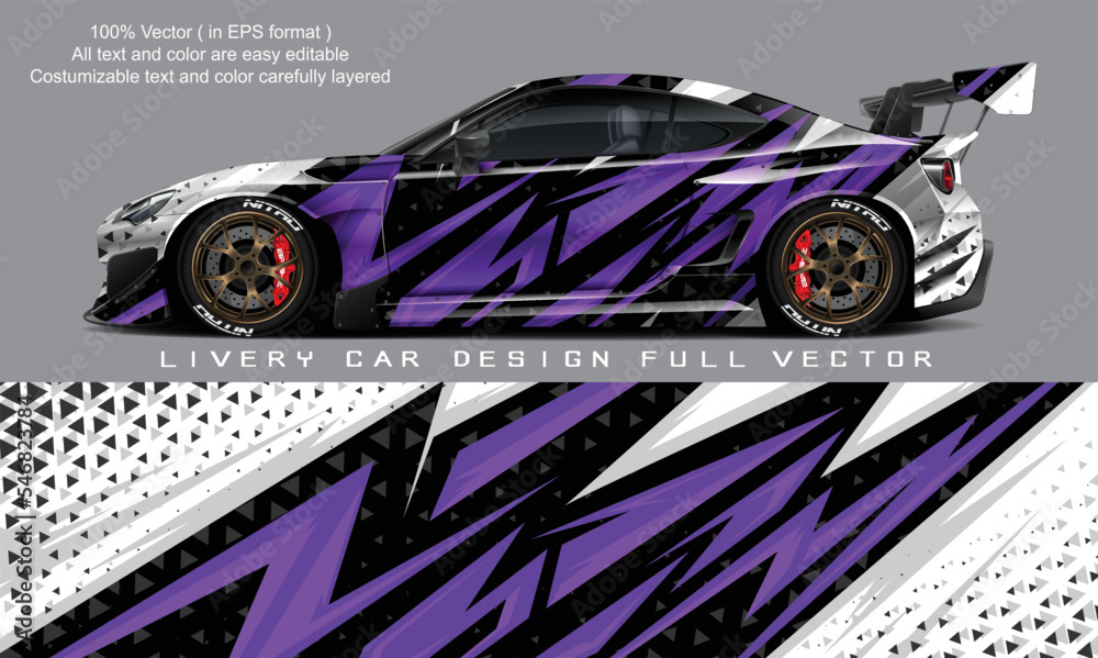 car livery graphic vector. abstract grunge background design for ...
