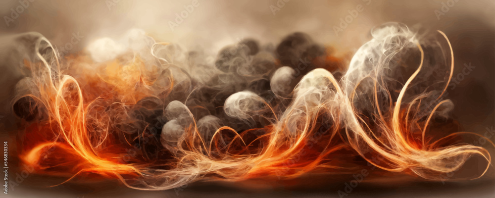 Fire motion background with smoke effect Stock Vector | Adobe Stock