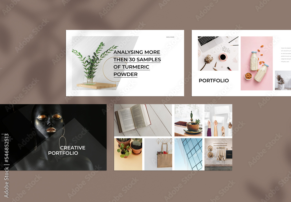 Portfolio Presentation Layout Stock Template | Adobe Stock