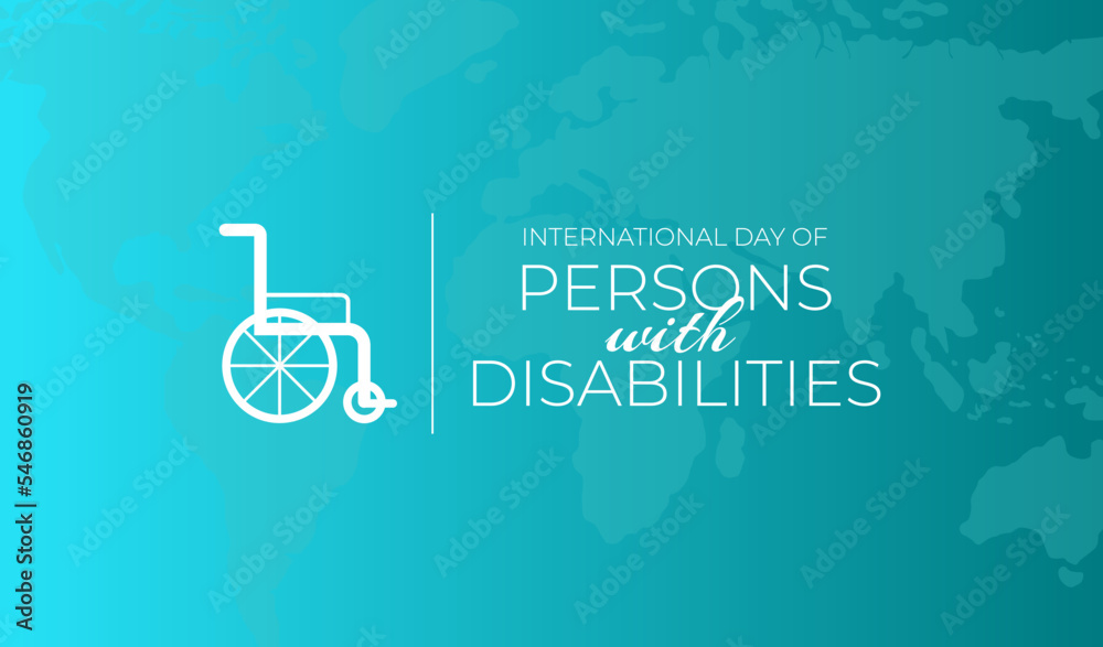 Teal International Day of Persons with Disabilities Background ...