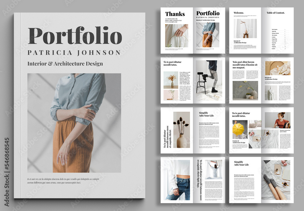 Creative Portfolio Template Stock Template | Adobe Stock