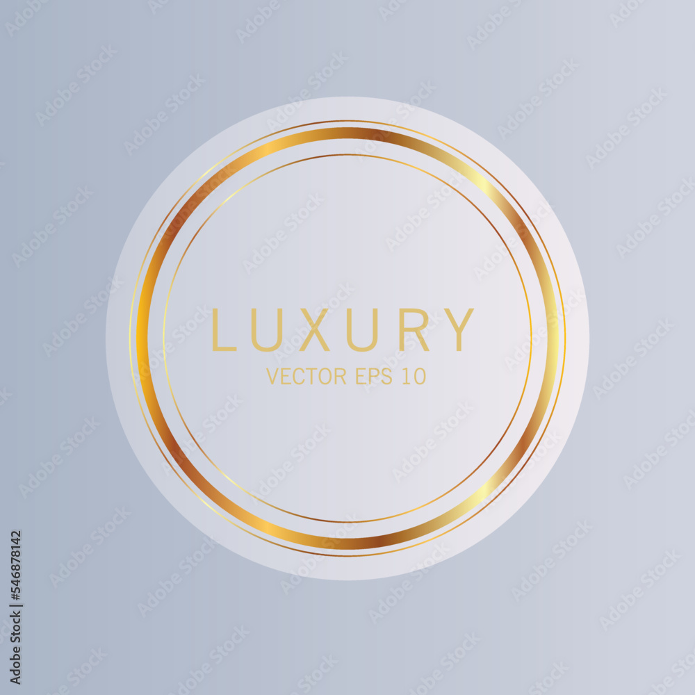 Luxury premium golden badge labels collection. vector illustration ...