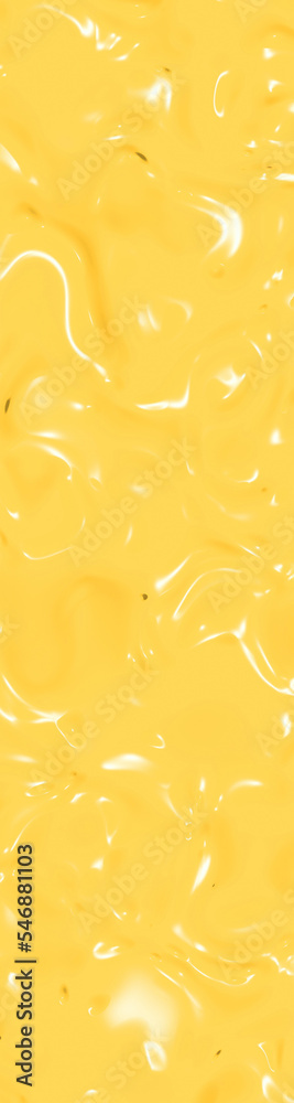 abstract texture of glass surface of yellow. Glossy surface of water ...