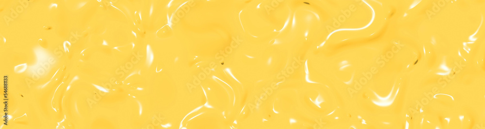 abstract texture of glass surface of yellow. Glossy surface of water ...