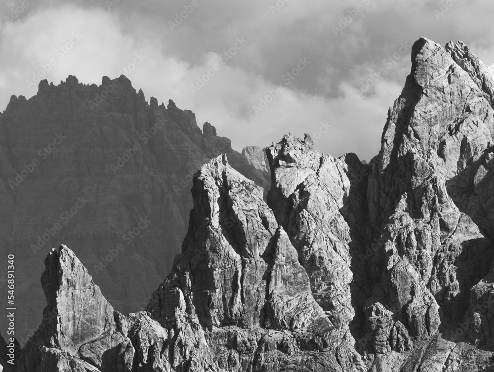 Huge massive ridge with rough steep slope Stock Photo | Adobe Stock