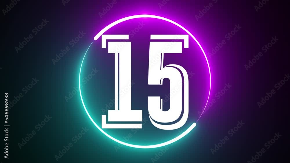 Film Vintage countdown number. Movie film strip with countdown number ...