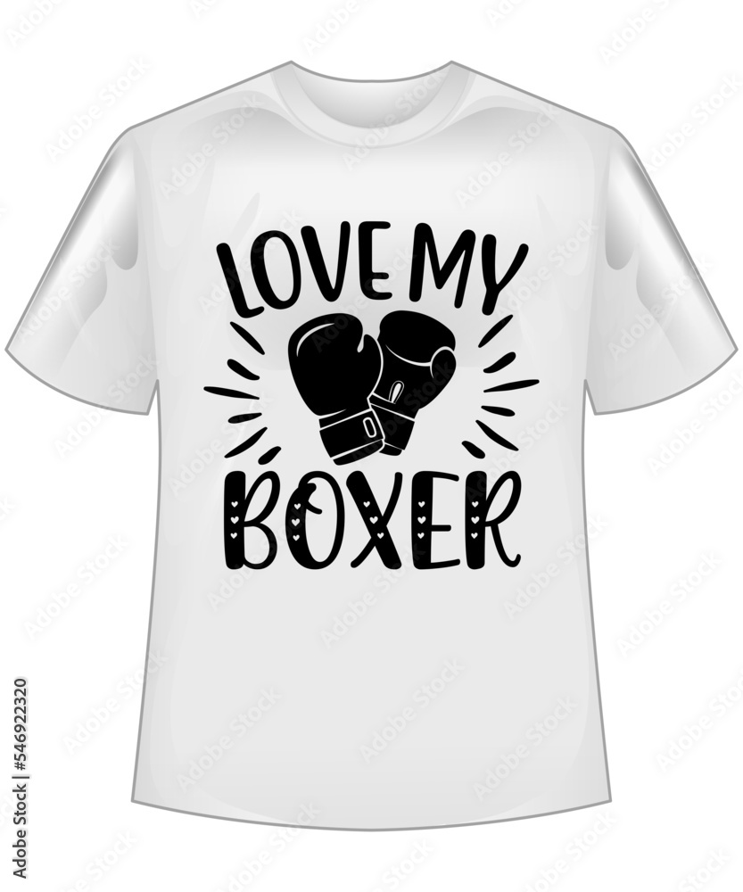 Love my boxer SVG, Boxing SVG, Boxing design, Boxing cute files, Boxing ...