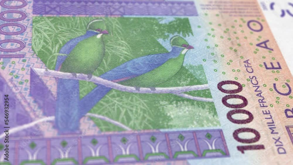 Burkina Faso West African CFA franc 10000 Banknotes, Ten Thousand ...