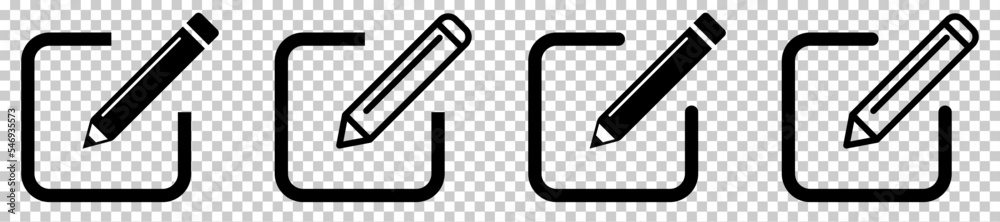 Edit icons. Design for web and mobile app. Vector illustration isolated ...