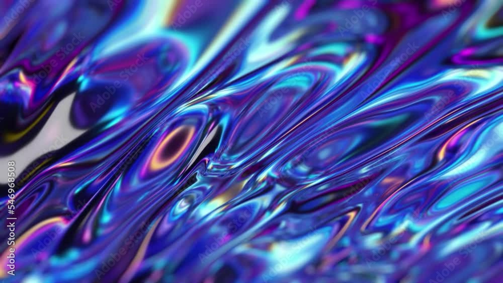 Creative 4k Motion design of 3d background with Neon Colors and Liquid ...