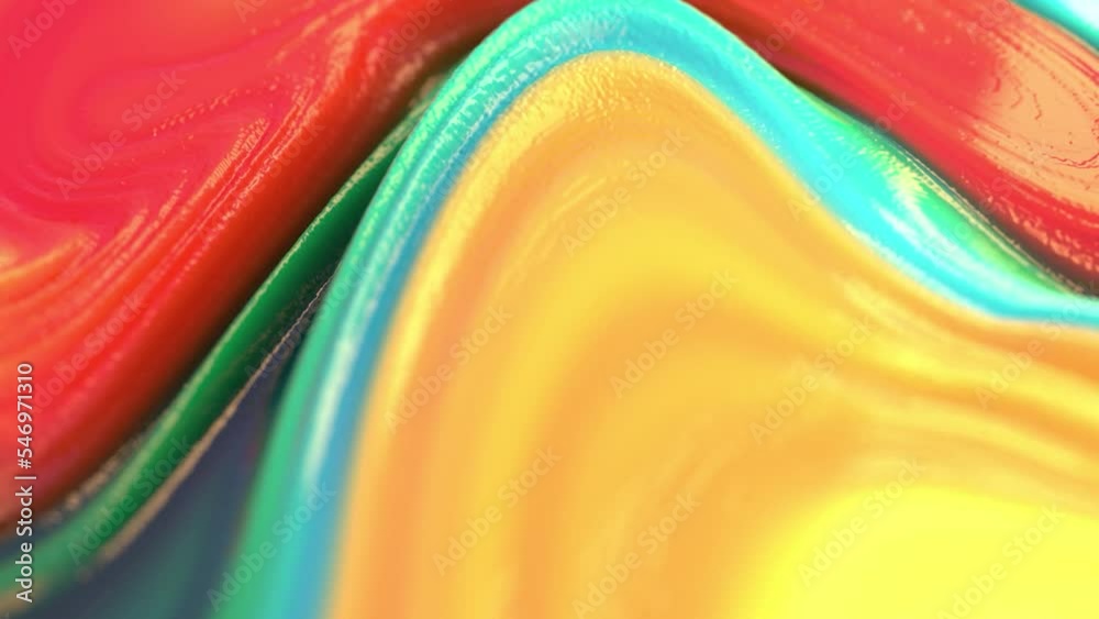 Vidéo Stock Creative 4k Motion design of 3d background with Neon Colors ...