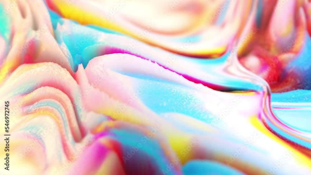 Creative 4k Motion design of 3d background with Neon Colors and Liquid gradients . Neon colors ...