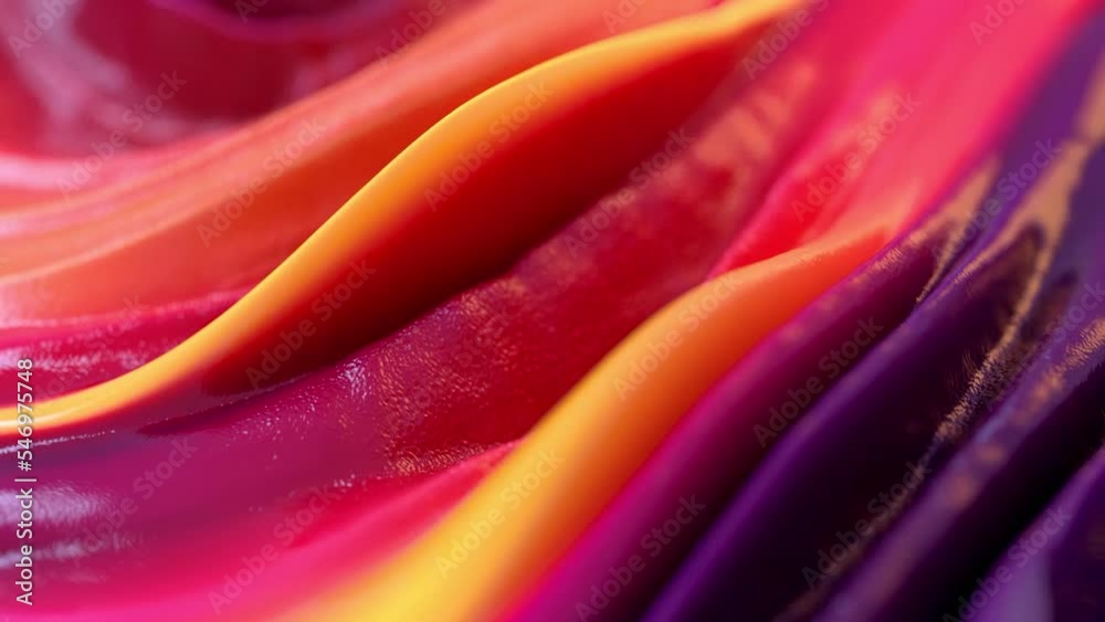 Creative 4k Motion design of 3d background with Neon Colors and Liquid ...