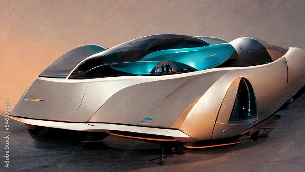 futuristic car render concept vehicle automotive industry render Stock ...