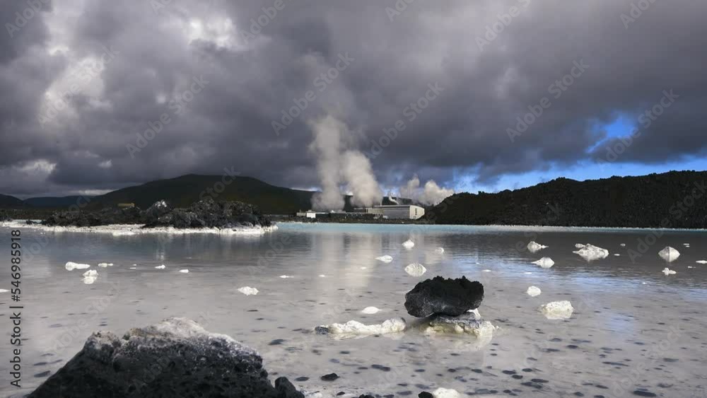 Iceland. Hot springs. Geothermal Area in Iceland, with solfataras ...