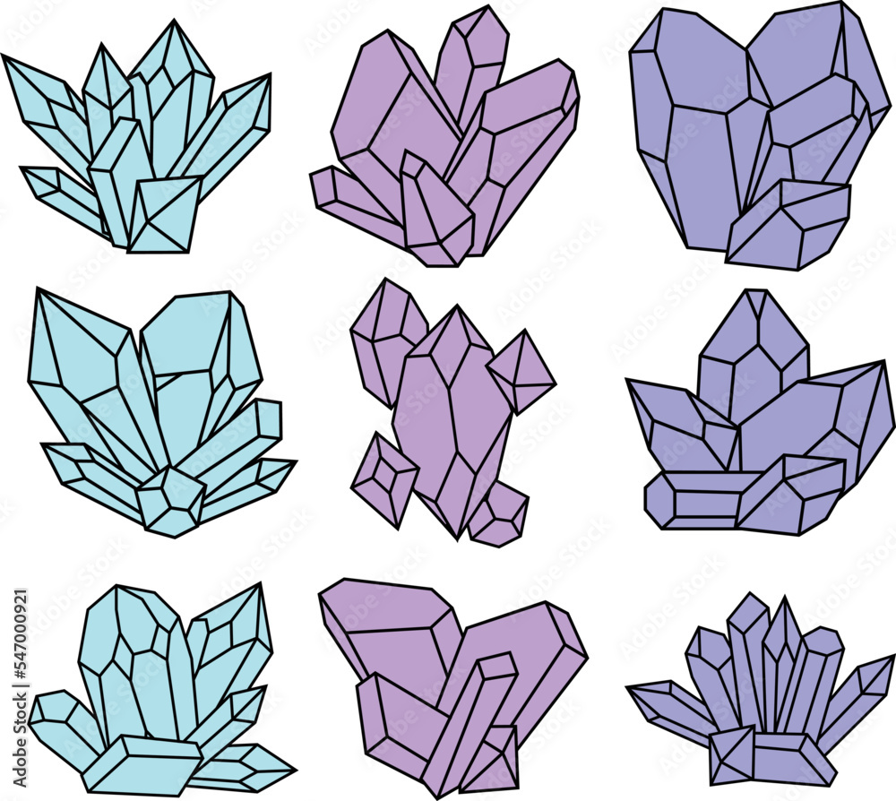Crystal Cluster Art