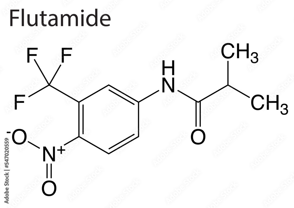 Vector illustration of the chemical structure or molecules of ...