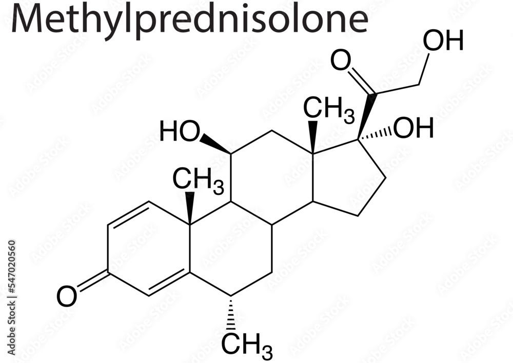 Vector illustration of the chemical structure or molecules of ...