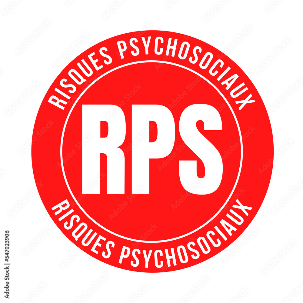 Symbole RPS risques psychosociaux en France Illustration Stock | Adobe ...