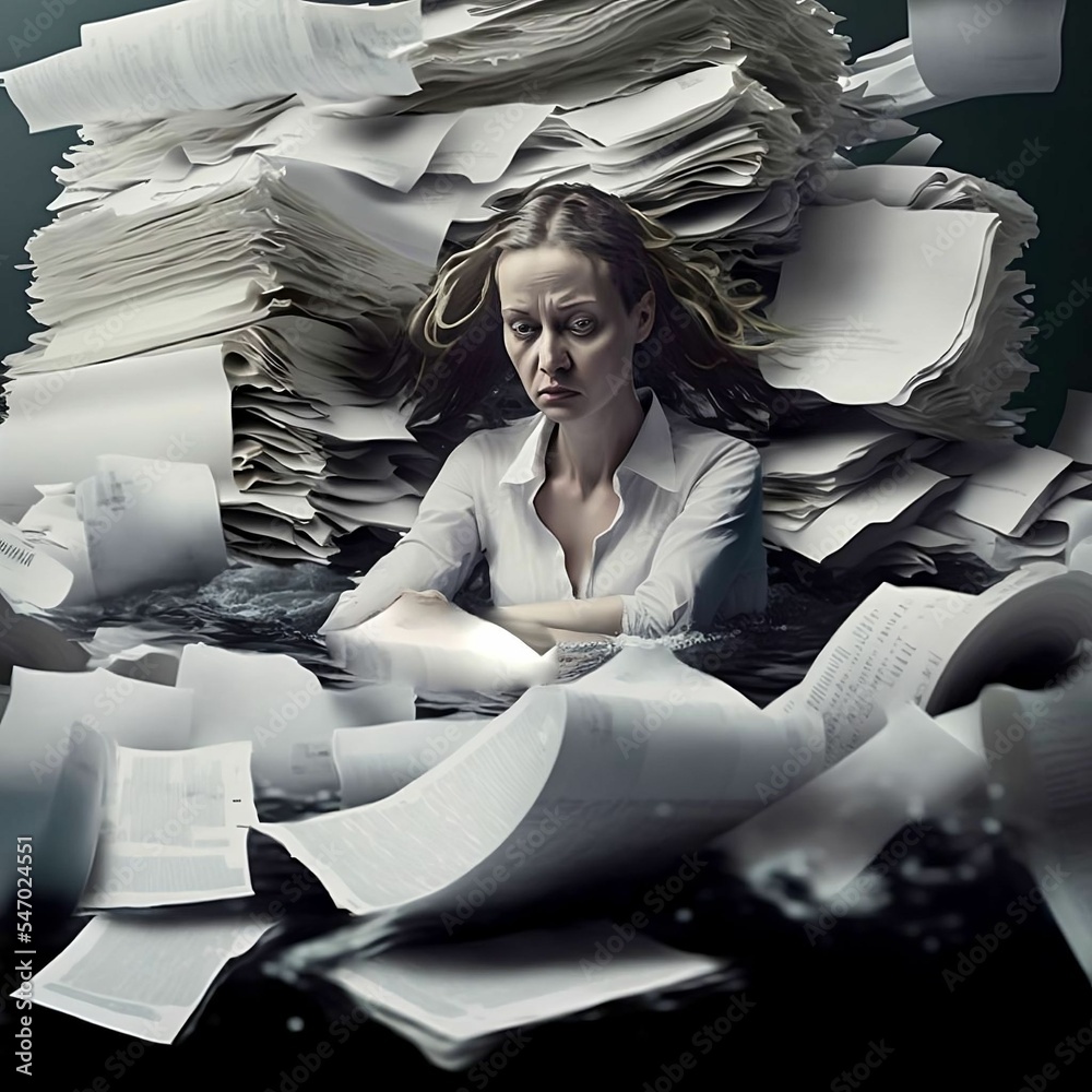 Drowning In Paperwork Images at Barbara Macdonald blog