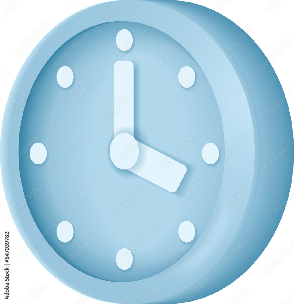 3d icon symbol isolated vector concept. Mechanical watches. Dial and ...