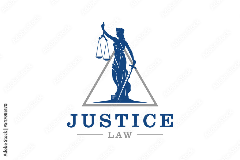 Lady justice logo design justitia goddess silhouette icon symbol law ...