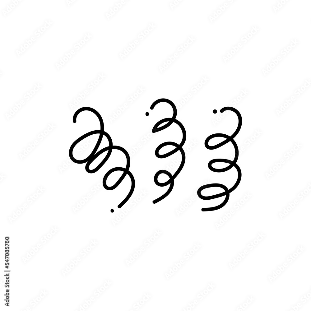 Anxiety symbols hand drawn icon set. Stress and dumbfounded line ...