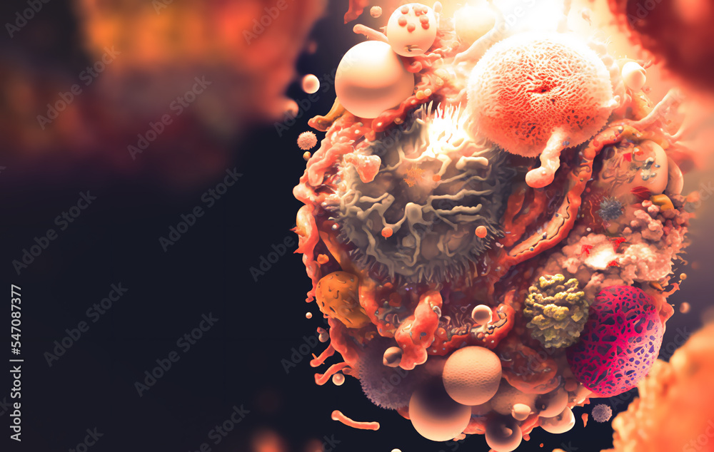 Gut microbe concept Gut microbiome helps control intestinal digestion ...