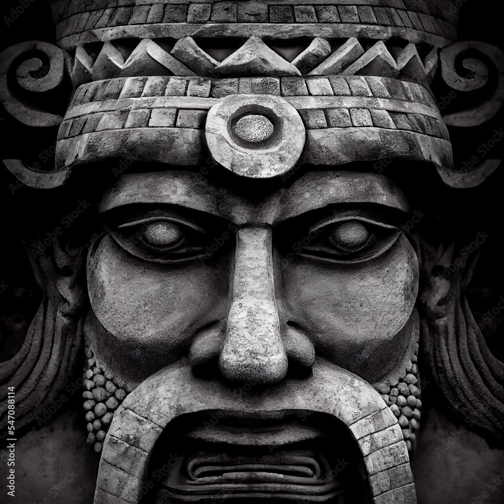 Ancient Anunnaki God Statue 3D Render Illustration Stock Illustration ...