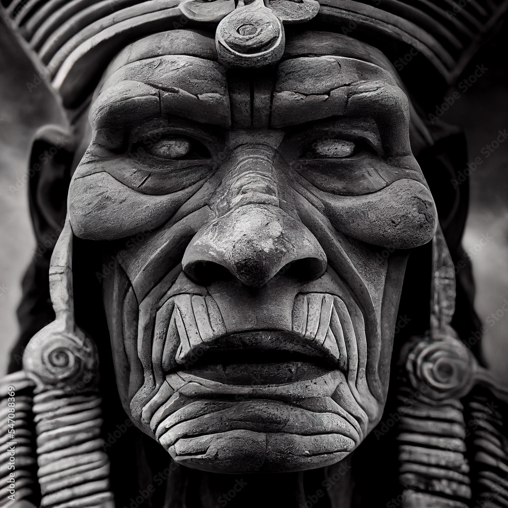 Ancient Anunnaki God Statue 3D Render Illustration Stock Illustration ...