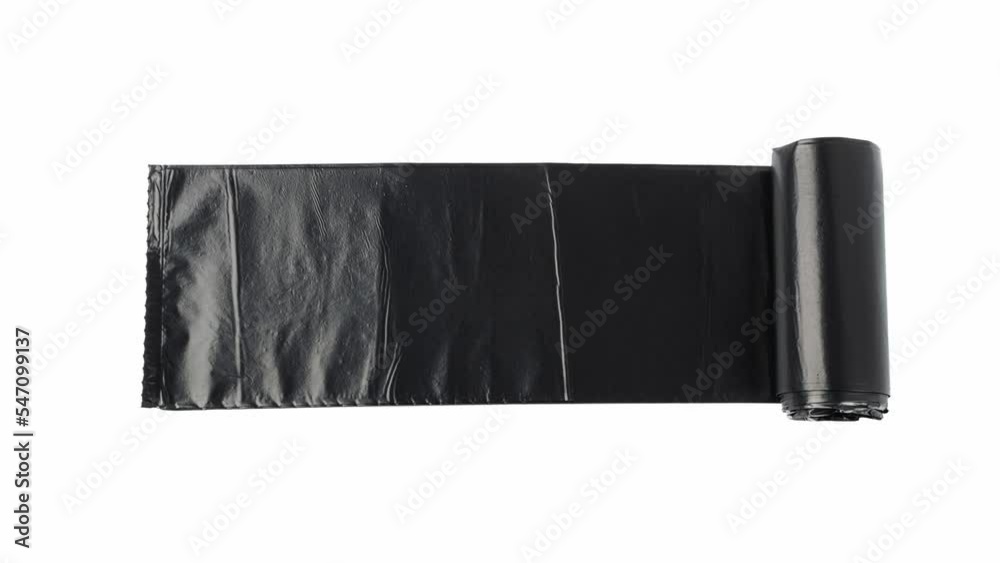 Garbage Bag Roll Animation, Trash Package, New Rolled Plastic Bin Bags ...