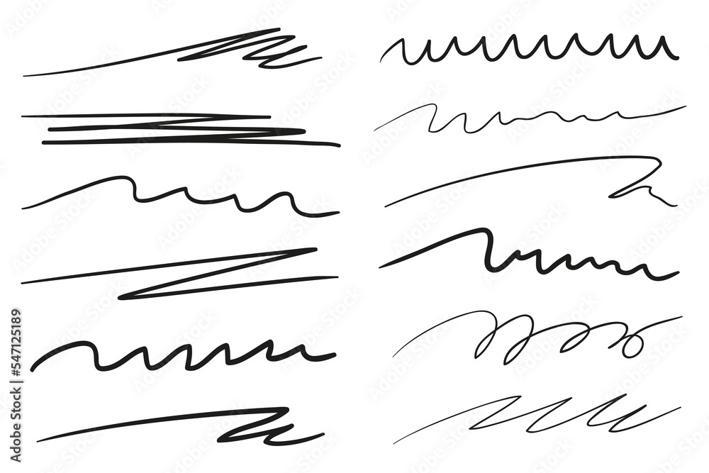 Infographic elements isolated on white. Set of different sketchy shapes ...