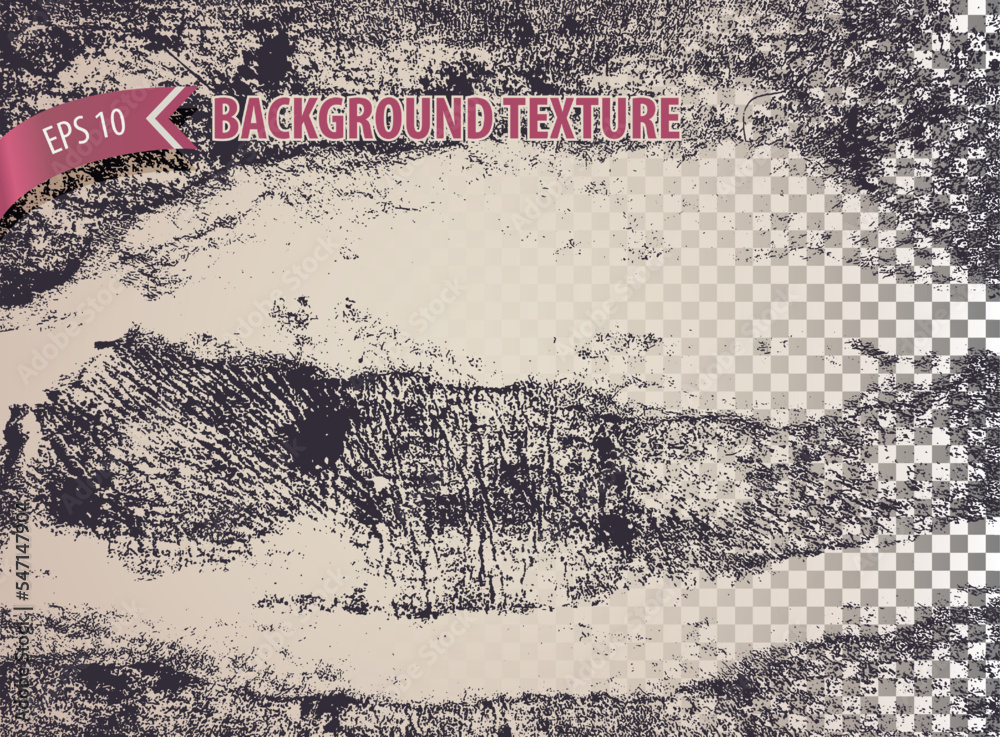 Isolated rough overlay grunge texture with distressed effect. Abstract ...