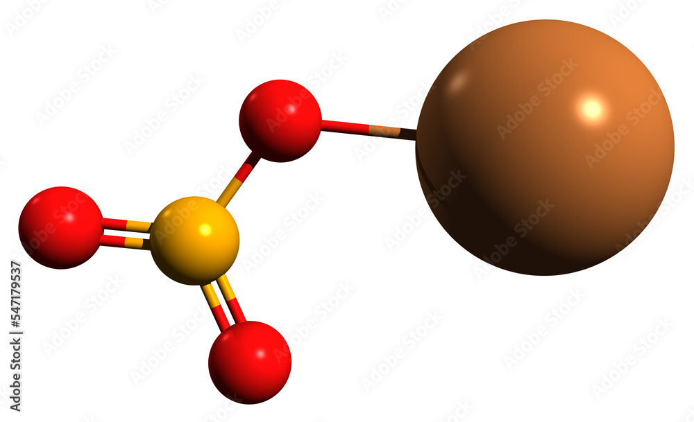 3D image of Potassium nitrate skeletal formula - molecular chemical ...