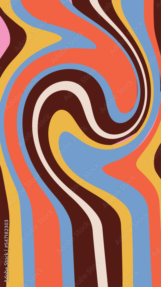 Hippie vertical poster backround design. Trippy retro backdrop for ...