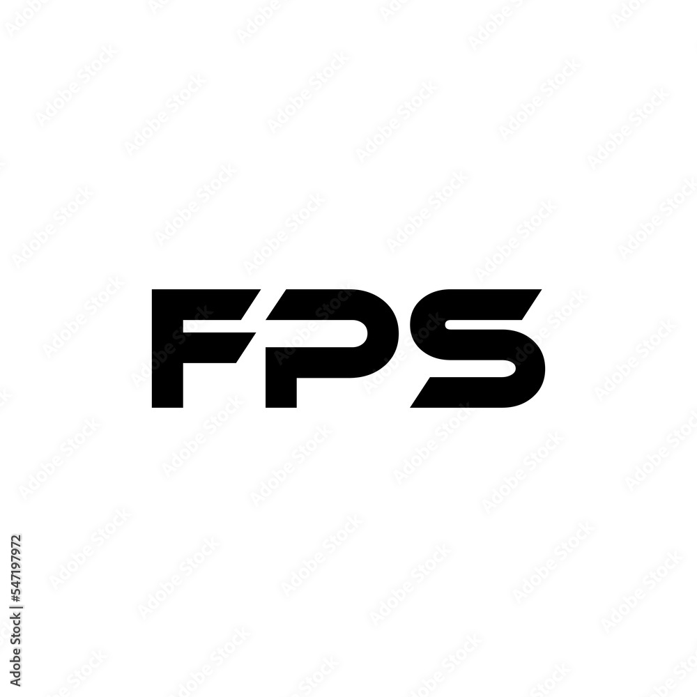 FPS letter logo design with white background in illustrator, vector ...