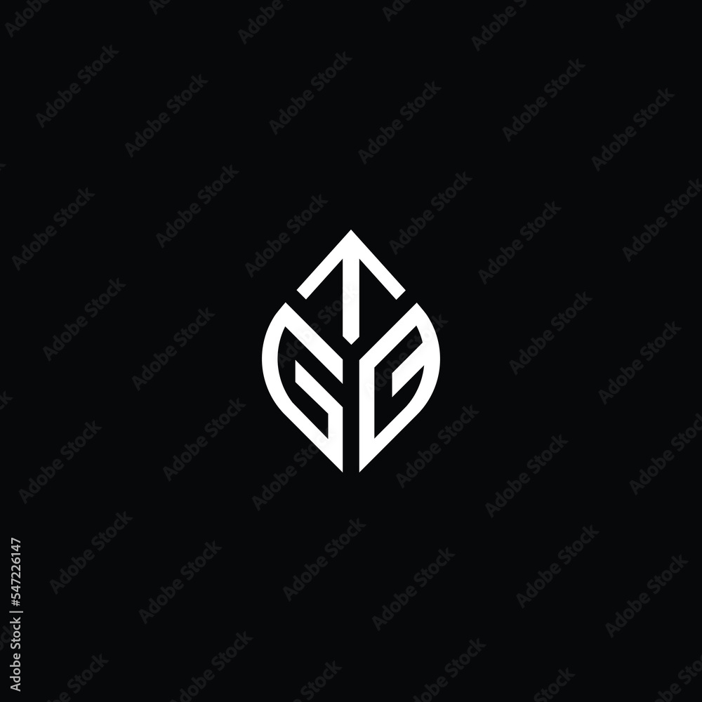 Initial based modern and minimal Logo. TGC GTC letter trendy fonts ...