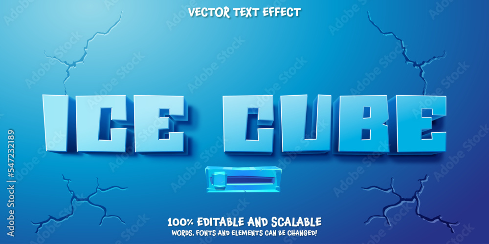 Ice crystal font, typeface, type alphabet. Cartoon vector blue letters ...