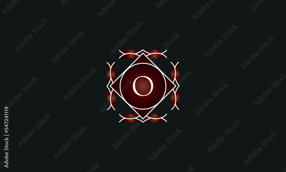 Luxury logo template with elegant ornament and letter O. Emblem logo ...