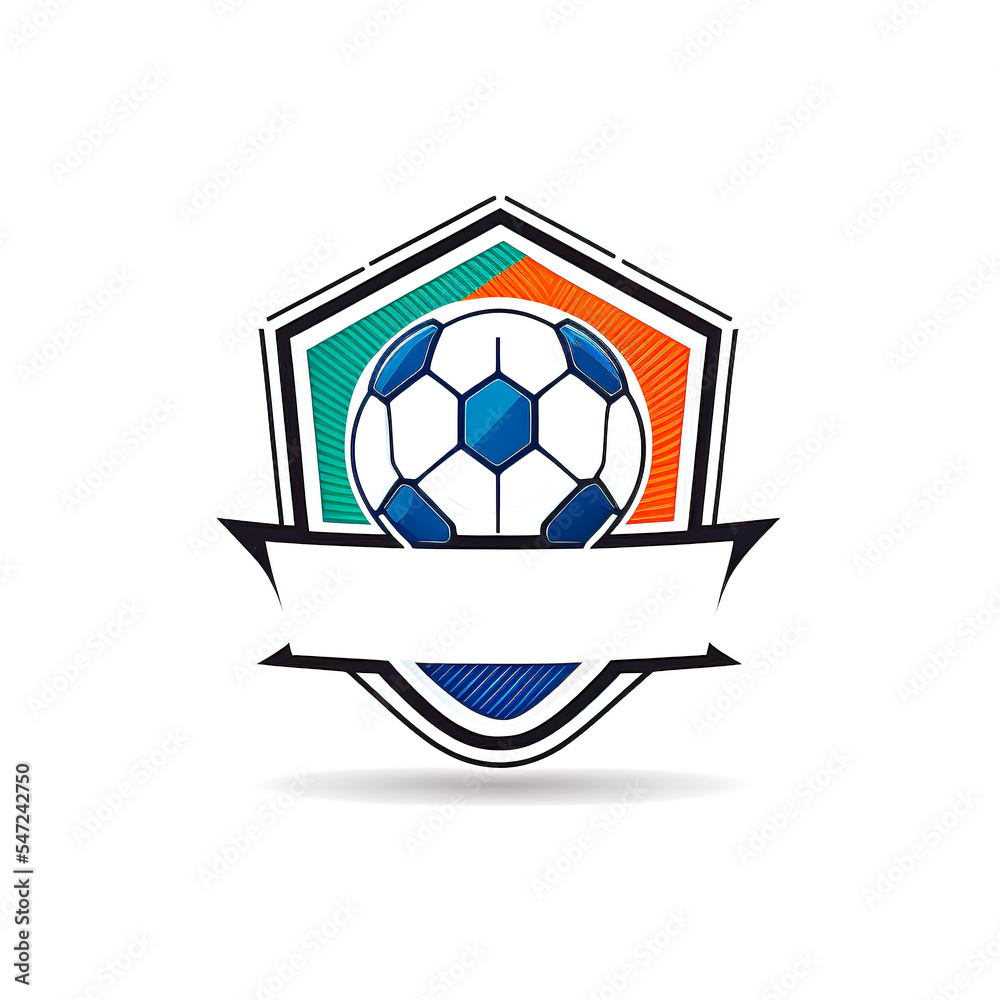 Soccer ball Logo Football sport team club league logo with soccer ...